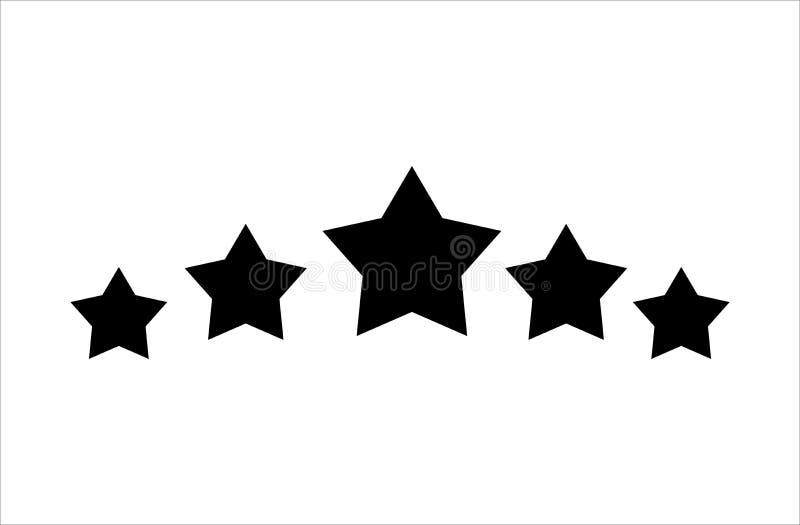 5 Star Icon Forming an Arch. Vector Illustration Stock Illustration ...