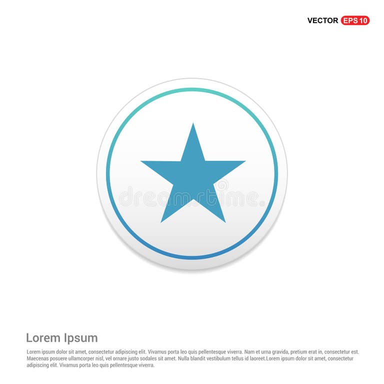 Star Icon Hexa White Background Icon Template Stock Vector ...