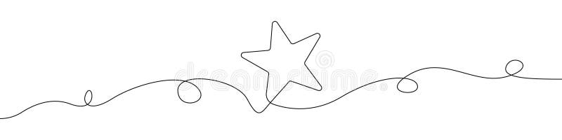 Star Icon Line Continuous Drawing Vector. One Line Infinity Star Icon ...