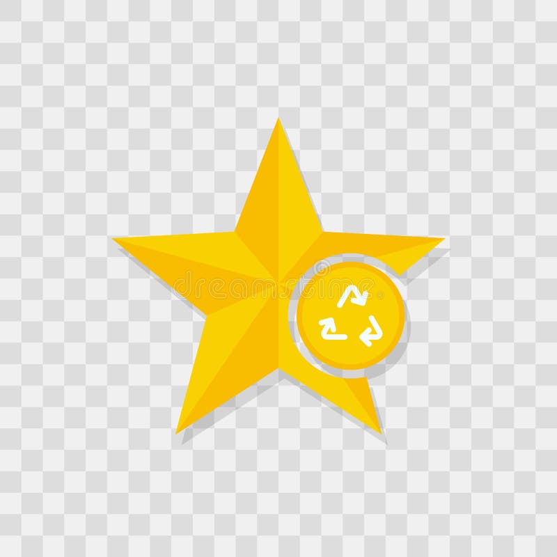 Star icon, recycle icon stock vector. Illustration of rating - 107959436