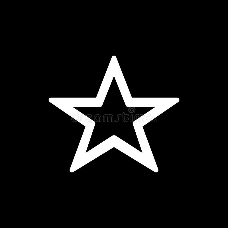 Star Icon for Simple Flat Style Ui Design Stock Vector - Illustration ...
