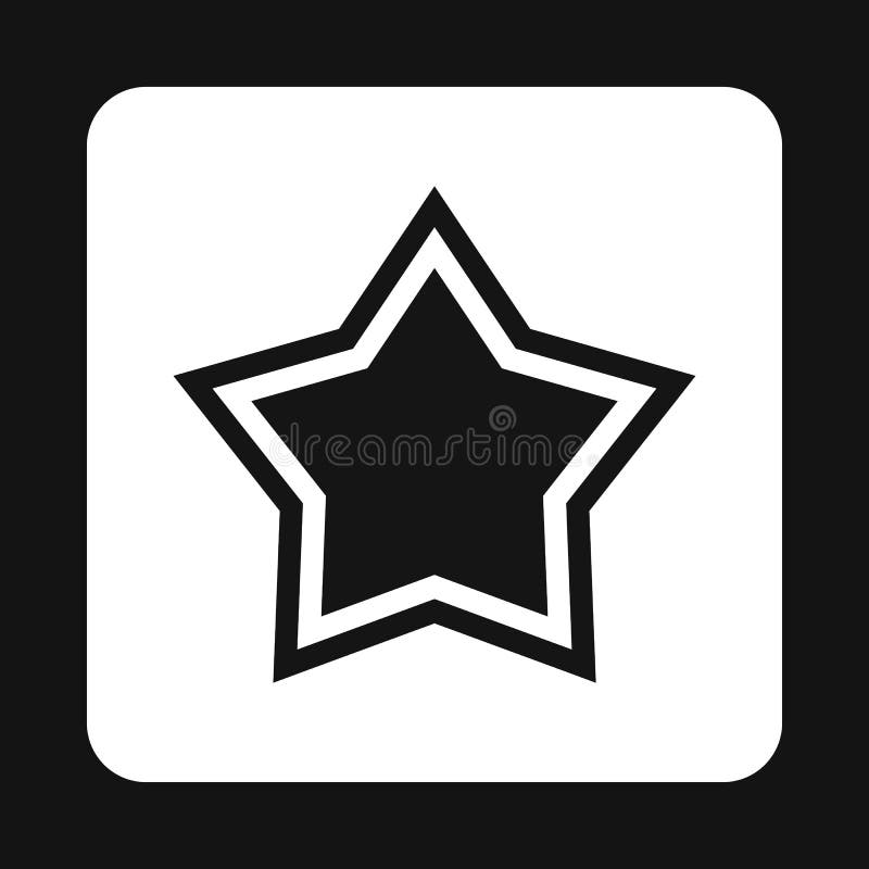 Star icon, simple style stock vector. Illustration of blog - 79597889
