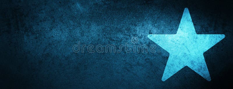 Star Icon Special Blue Banner Background Stock Illustration ...