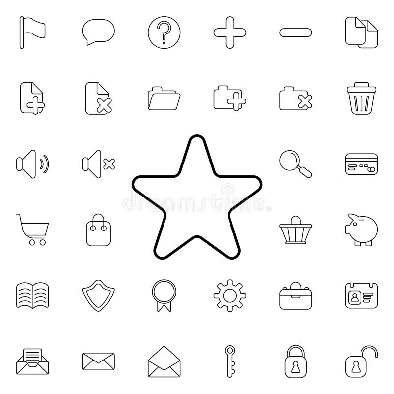 Star Icon. Universal Set of Web for Website Design and Development, App ...