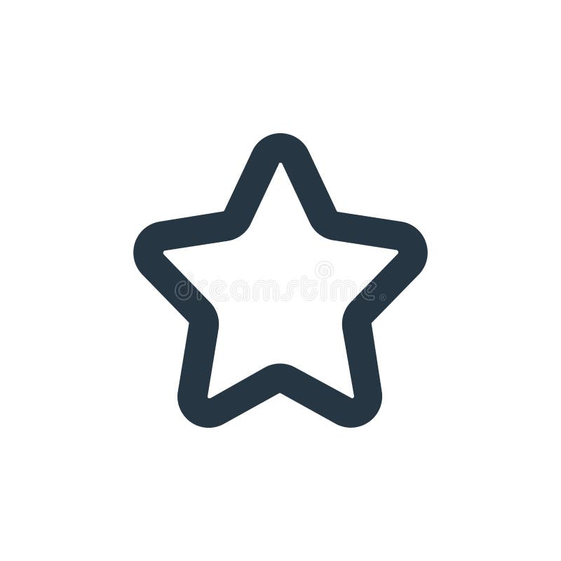 Star Icon Vector from Essentials Ui Concept. Thin Line Illustration of ...