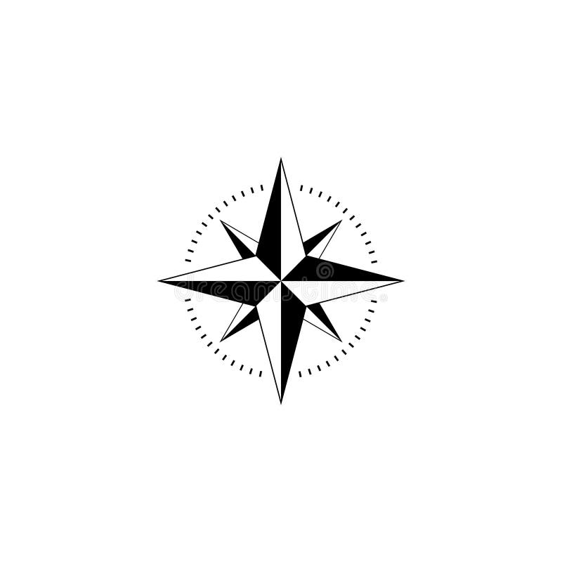Star Illustration for Icon, Symbol or Logo. Compass Icon Stock Vector ...