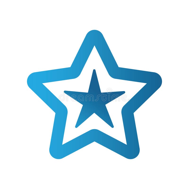 Star Inside a Star. Vector Illustration Decorative Design Stock Vector ...