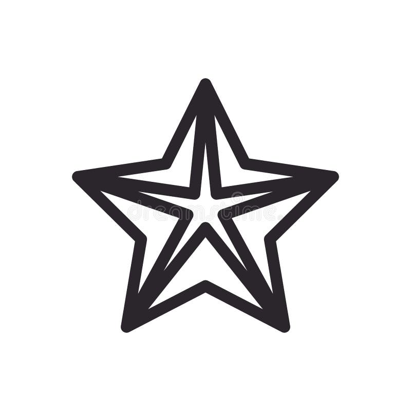 Single star icon stock illustration. Illustration of clipart - 74204341