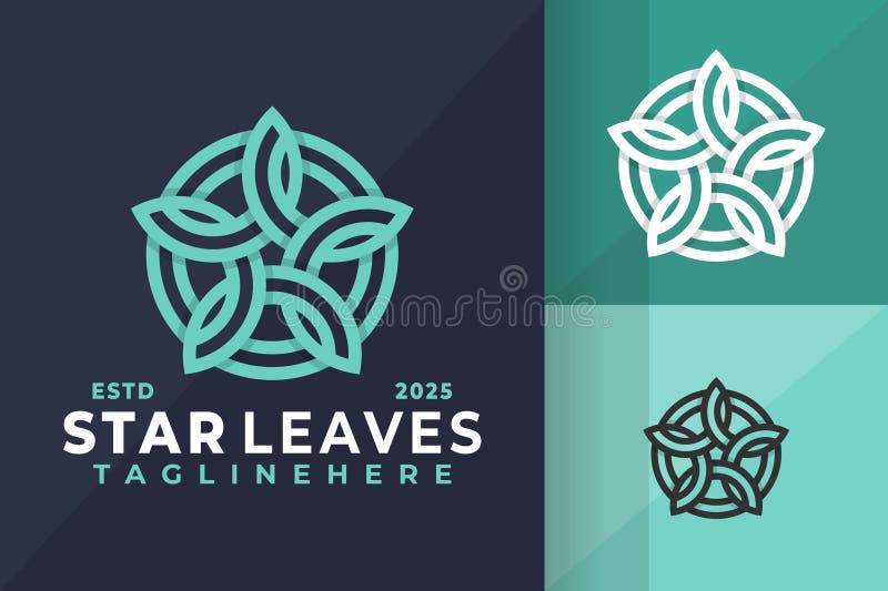 Star Leaves Symbol Logo Icon Vector Design Illustration Stock ...