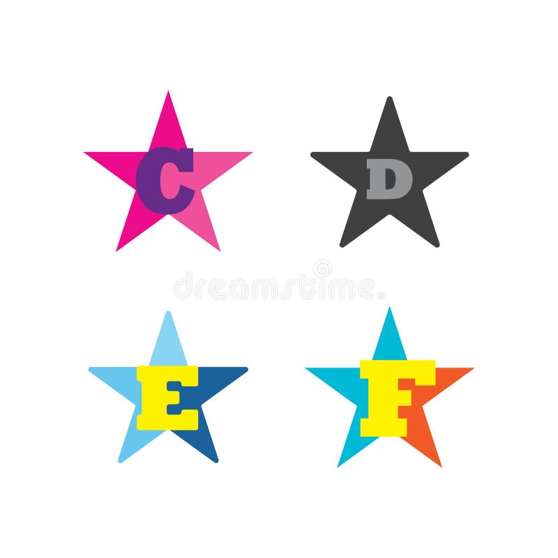 Star letter alphabet stock vector. Illustration of concept - 226573445