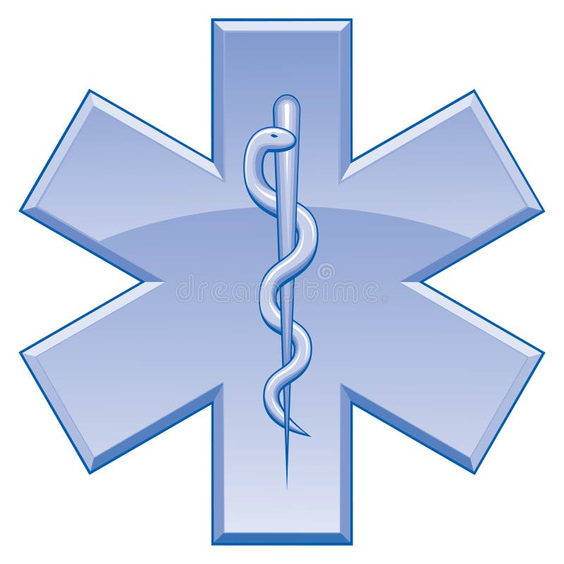 Star of Life Rescue Symbol stock vector. Illustration of shape - 18809018