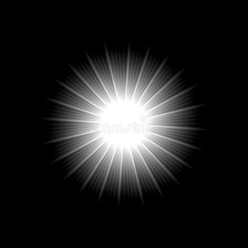 Starburst Explosion with Rays. Abstract Fractal Star Background ...