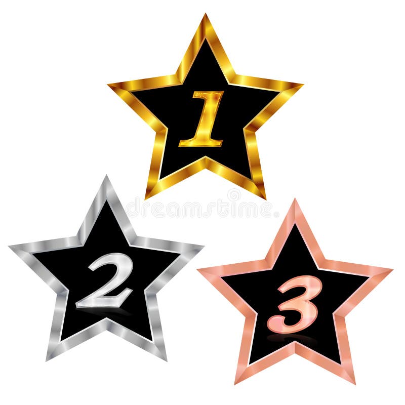 Star light gold stock vector. Illustration of star, number - 34210807