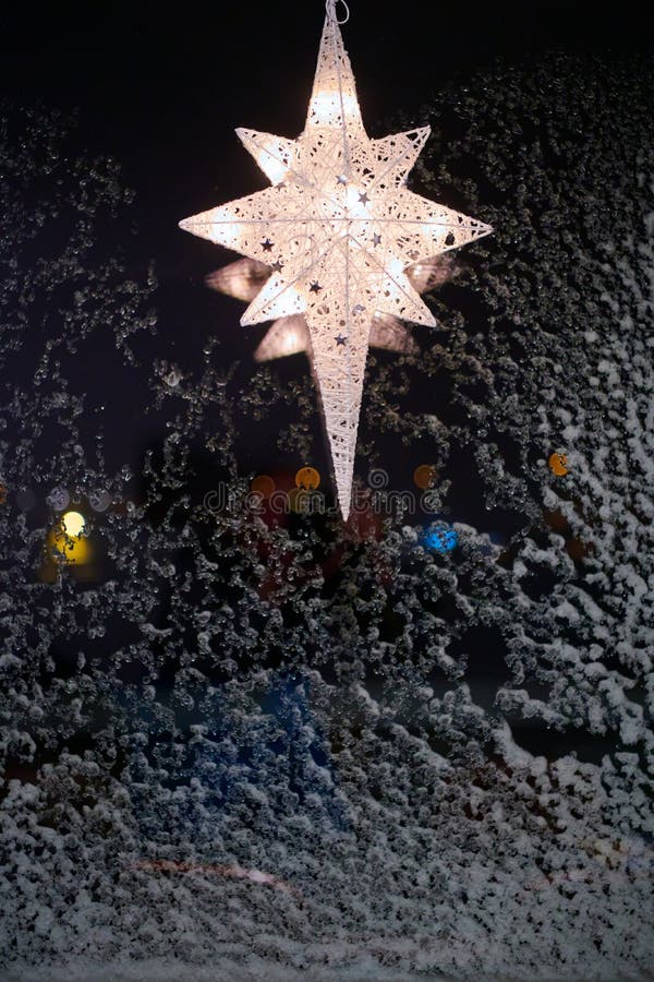 Star for Lightning in the Window and Decoration during the Winter Time ...