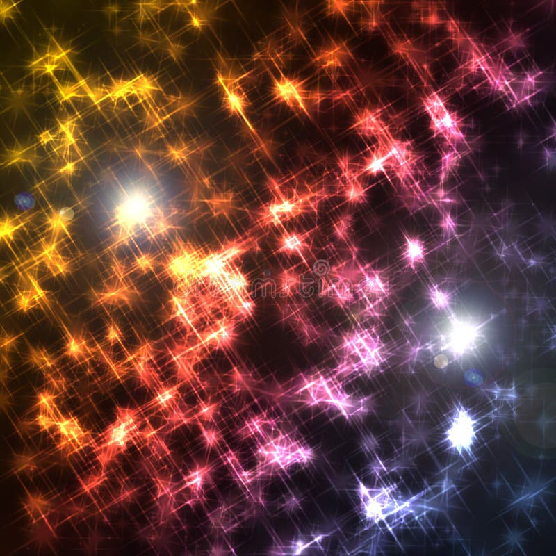 Star Lights on Red stock illustration. Illustration of celebration ...