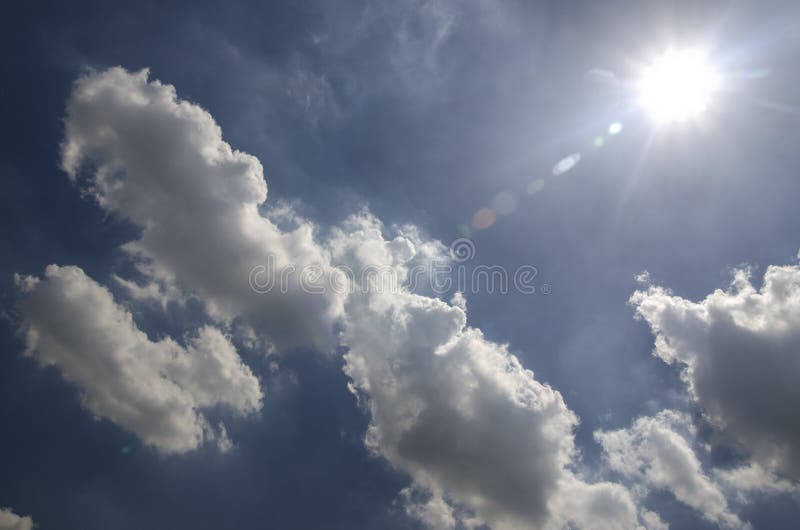 Star Like Sun Shining on the Blue Sky. Stock Image - Image of objects ...