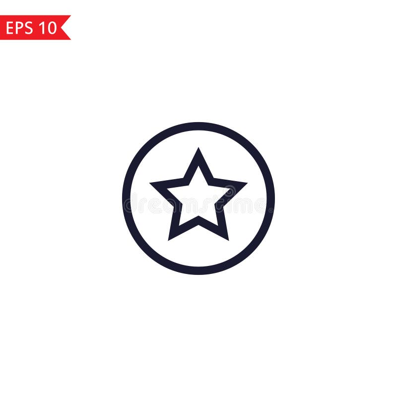 Star line web icon Vector stock vector. Illustration of silhouette ...