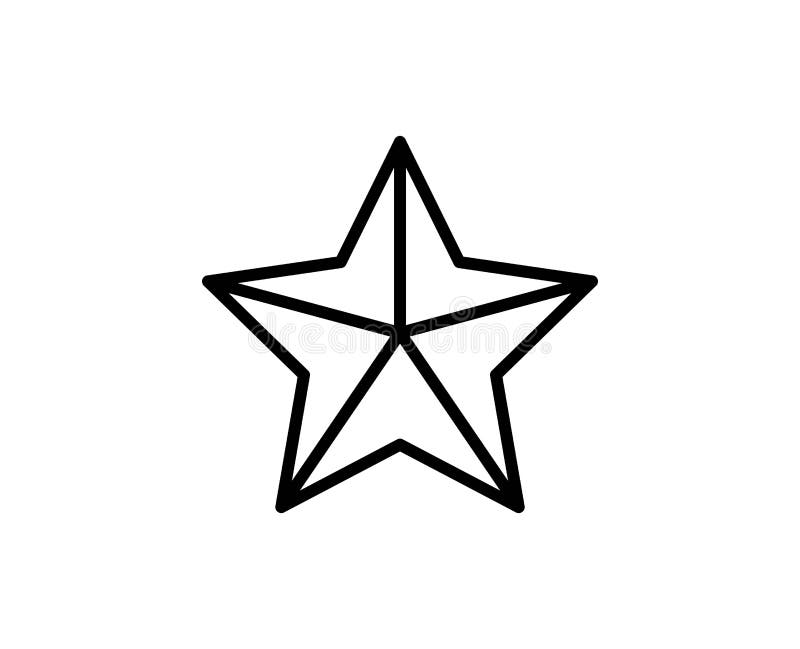 Star line icon stock vector. Illustration of abstract - 189509928