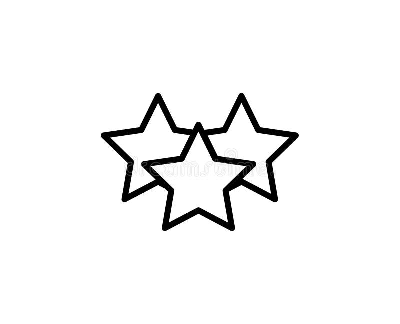 Star line icon stock vector. Illustration of badge, shape - 189509929