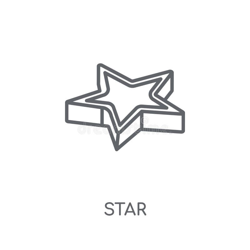 Star Linear Icon. Modern Outline Star Logo Concept on White Back Stock ...