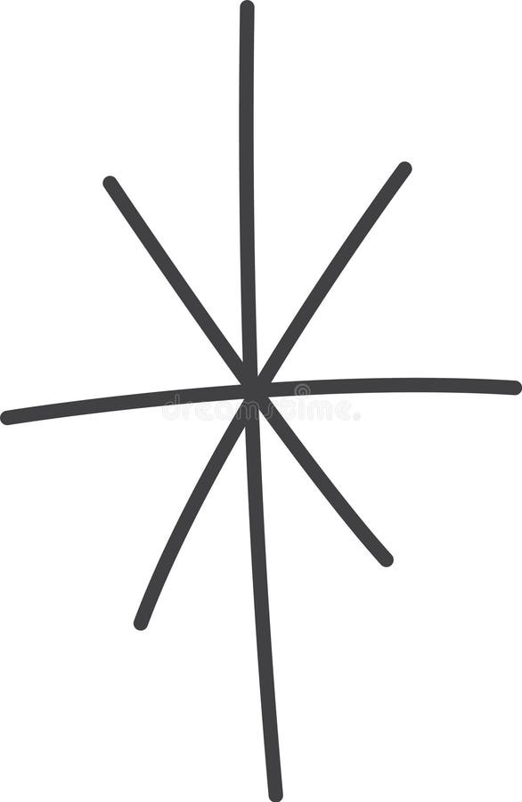 Star Lined Doodle stock vector. Illustration of abstract - 292246161