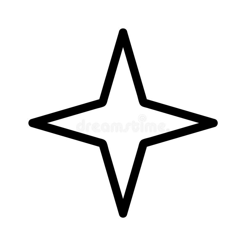Star Lined Icon stock vector. Illustration of icon, business - 277674538