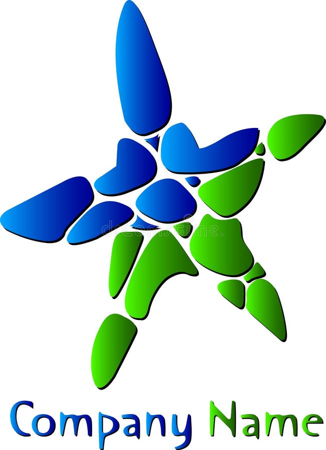 Star logo stock vector. Illustration of curve, banner - 26808311