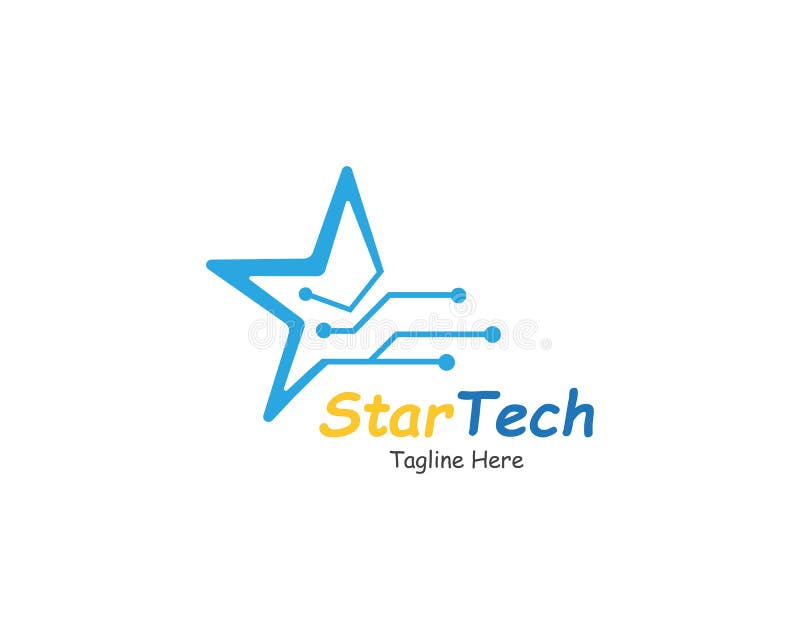 Star Tech Logo Modern Technology Design Illustration Stock Illustration ...