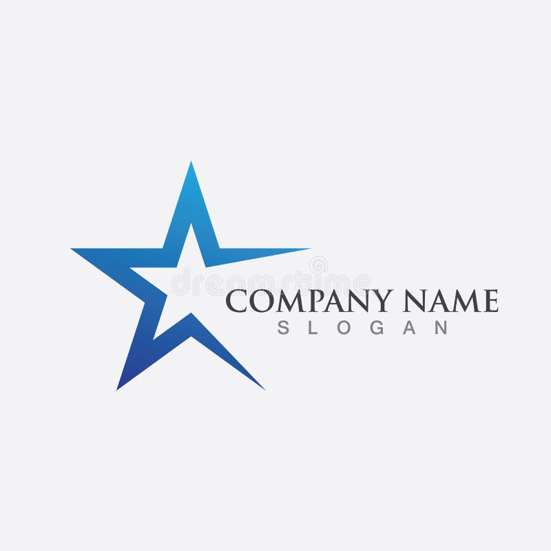 Star Logo Design Template Vector Stock Vector - Illustration of ...