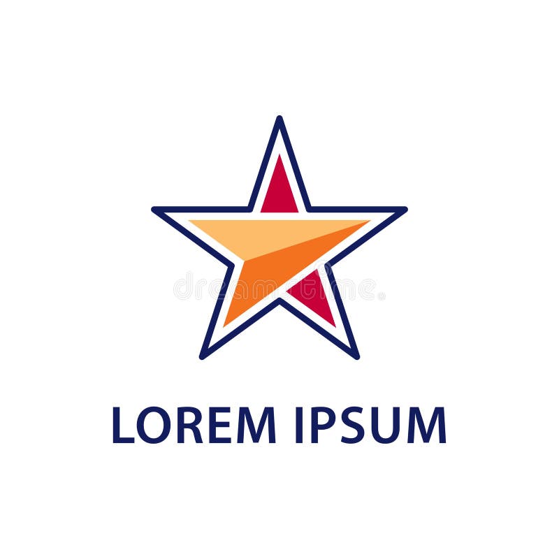 Star logo design vector stock vector. Illustration of logotype - 190616538