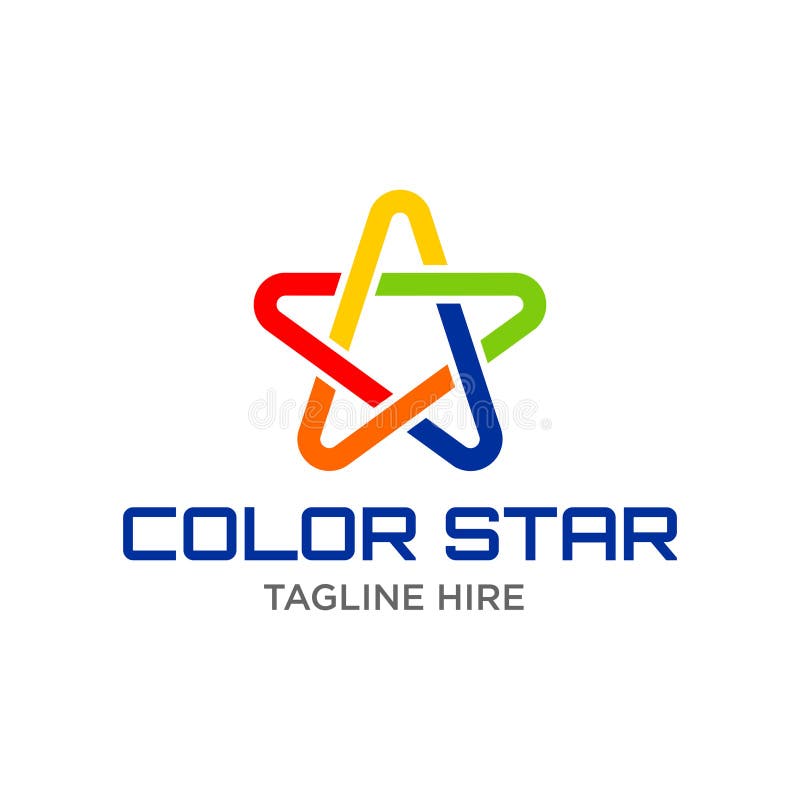MODERN Star Logo Icon Vector Template Stock Vector - Illustration of ...