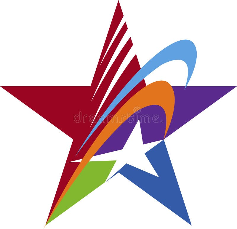 Star logo stock vector. Illustration of card, abstract - 19273673
