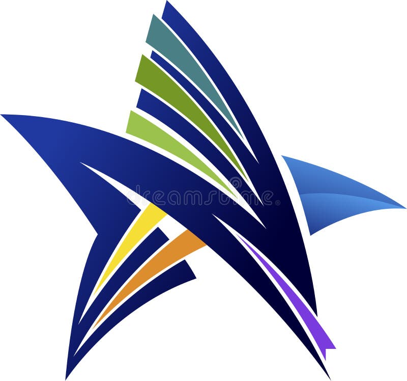 Star logo stock vector. Illustration of curve, banner - 26808311