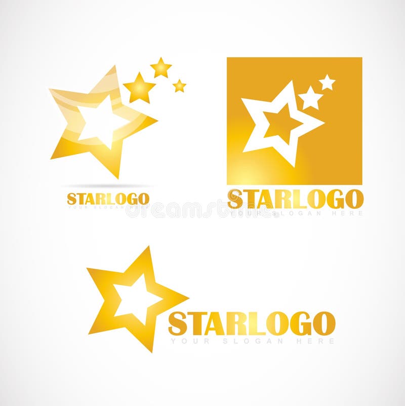 Star logo set company stock vector. Illustration of template - 53938883