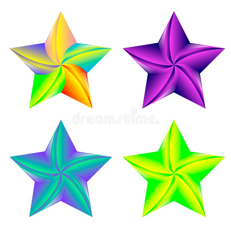 Star Logo Set Template Design Vector, Emblem, Design Concept, Creative ...