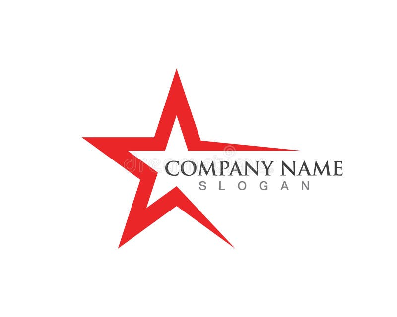 Star Logo Template stock illustration. Illustration of logotype - 119157119