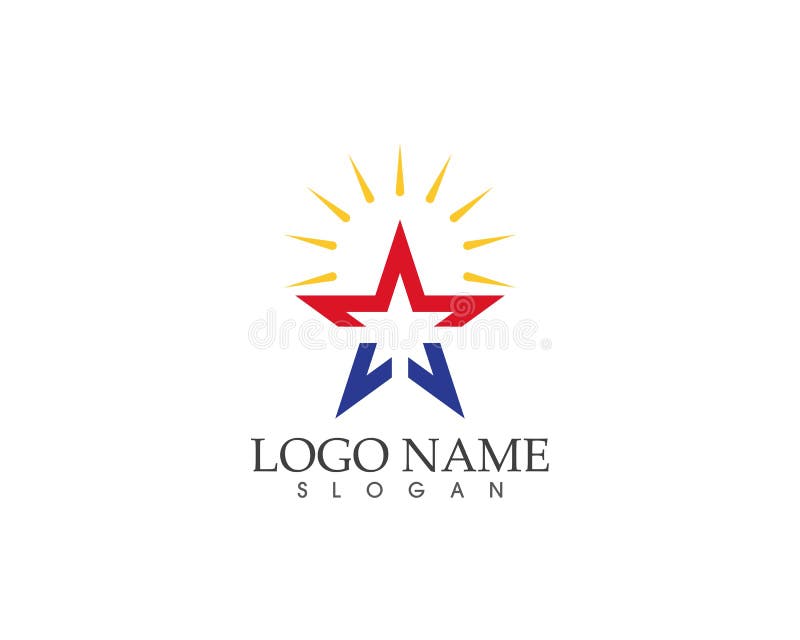 Star logo template stock vector. Illustration of social - 124518785