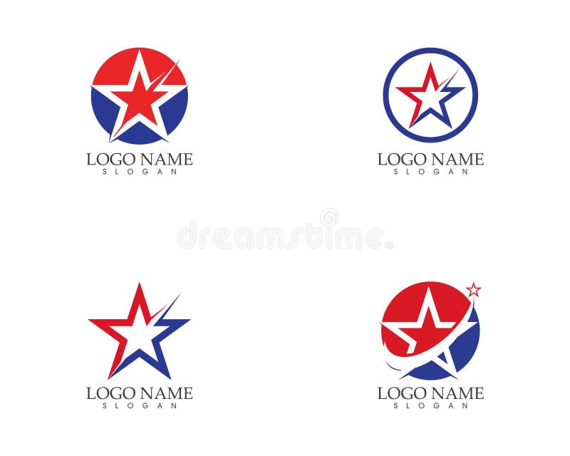 Star logo template stock vector. Illustration of design - 124518787