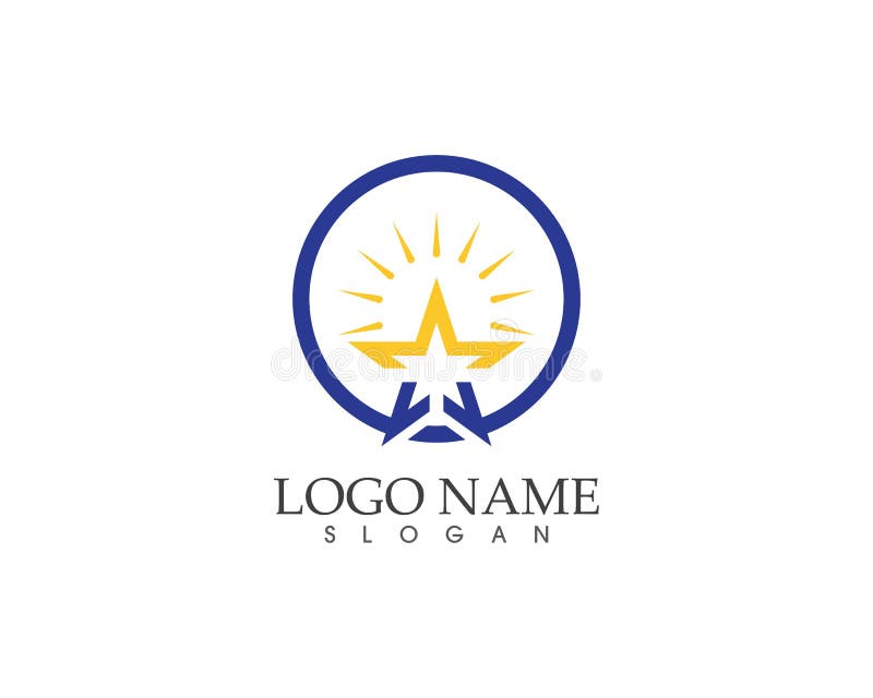 Star logo template stock vector. Illustration of business - 124518803