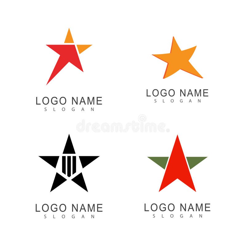 Star Logo Vector Template Element Symbol Design Stock Illustration ...