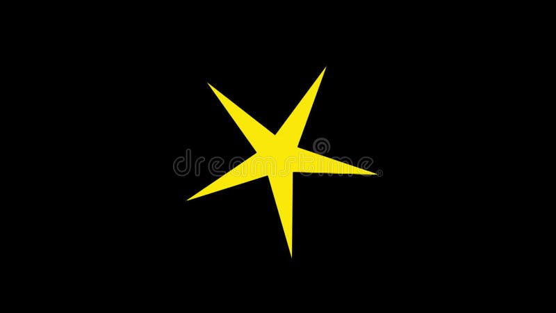 Star Loop Animation Video Transparent Background with Alpha Channel ...