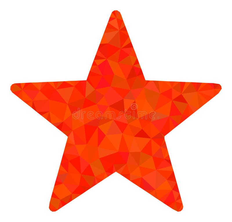 Star Lowpoly Icon stock vector. Illustration of lowpoly - 220717311
