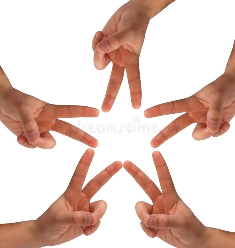 Star made of hands stock photo. Image of confidence, body - 13216112