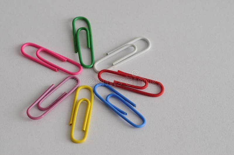 A Star Made Out of Paper Clips Stock Photo - Image of isolated, clips ...