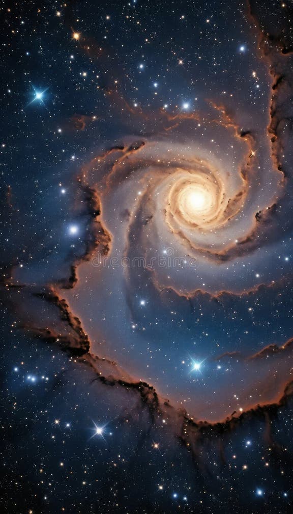 Galactic Star Map with Hypernova Stock Illustration - Illustration of ...