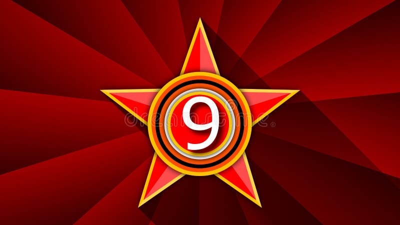 Star of May 9 stock vector. Illustration of colorado - 89325316