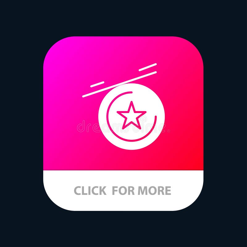 Star, Medal Mobile App Icon Design Stock Vector - Illustration of prize ...