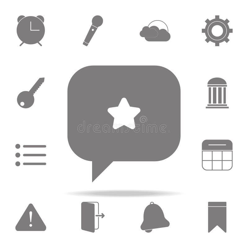 Star in Message Icon. Web Icons Universal Set for Web and Mobile Stock ...