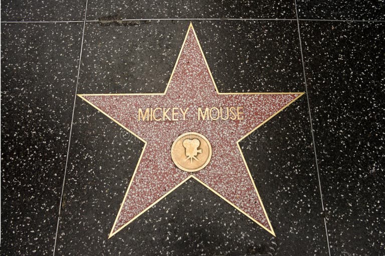 The star of Mickey Mouse editorial photo. Image of hollywood - 20899911