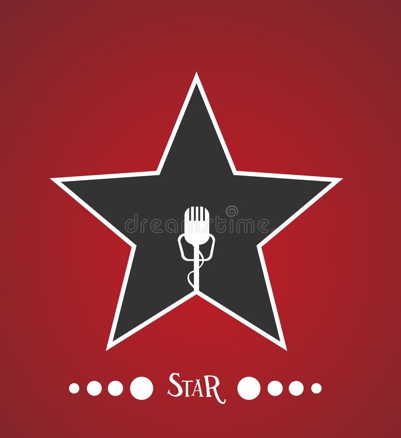 Microphone Star Stock Illustrations – 9,235 Microphone Star Stock ...